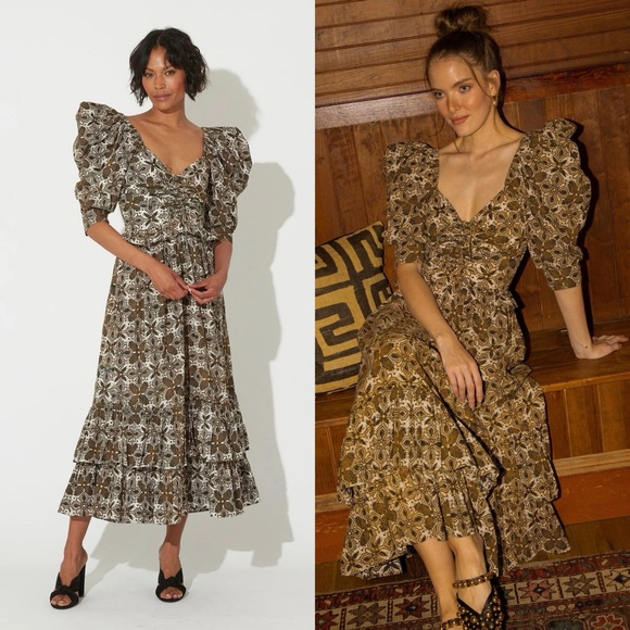 Cleobella | Dresses | New Cleobella Vicenza Midi Dress Retro Tile Print ...